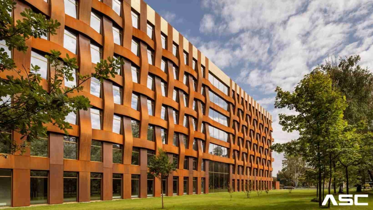 How To Design A Corten Steel Building : Structure, Frame, Elevation And ...